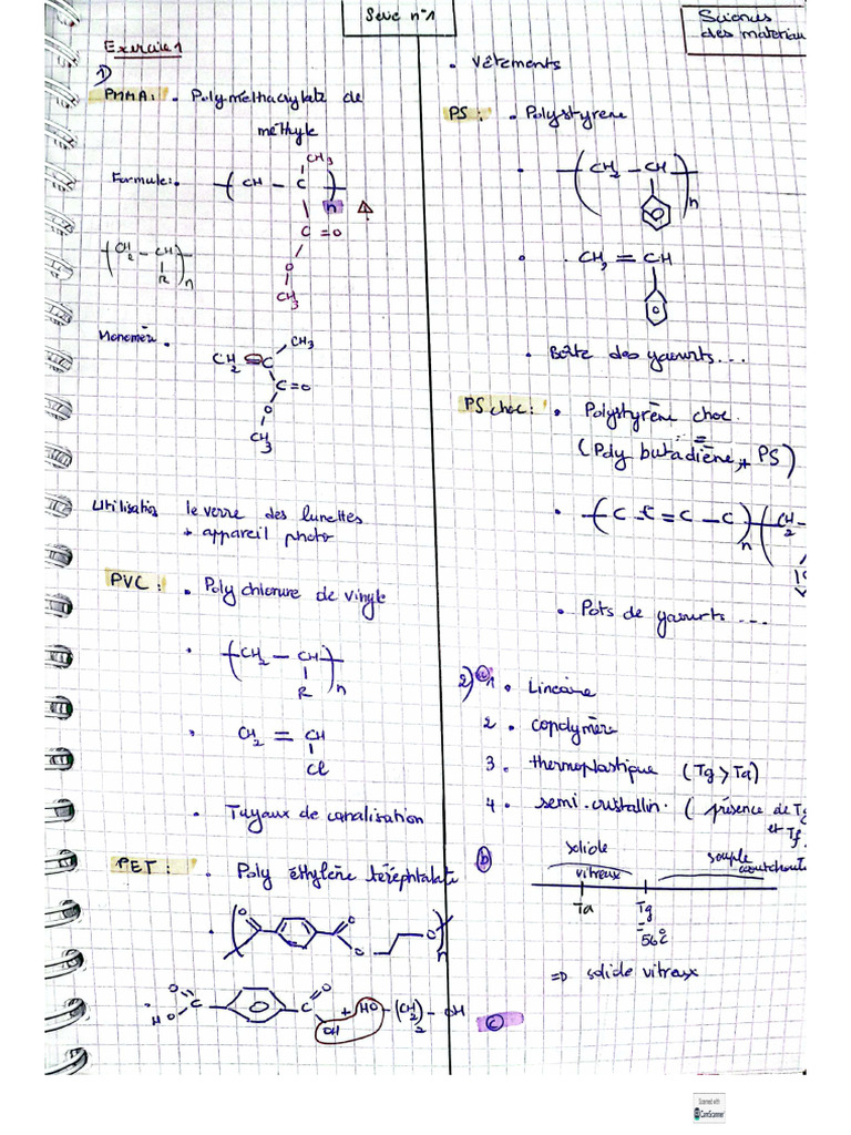 Correction Du TD 1 + EXO 1 Et 2 Du TD2 | PDF