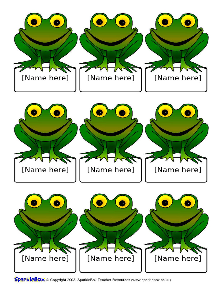 Editable Frogs | PDF