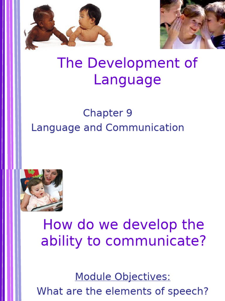 Language Development in Infants and Children | PDF | Infants | Linguistics