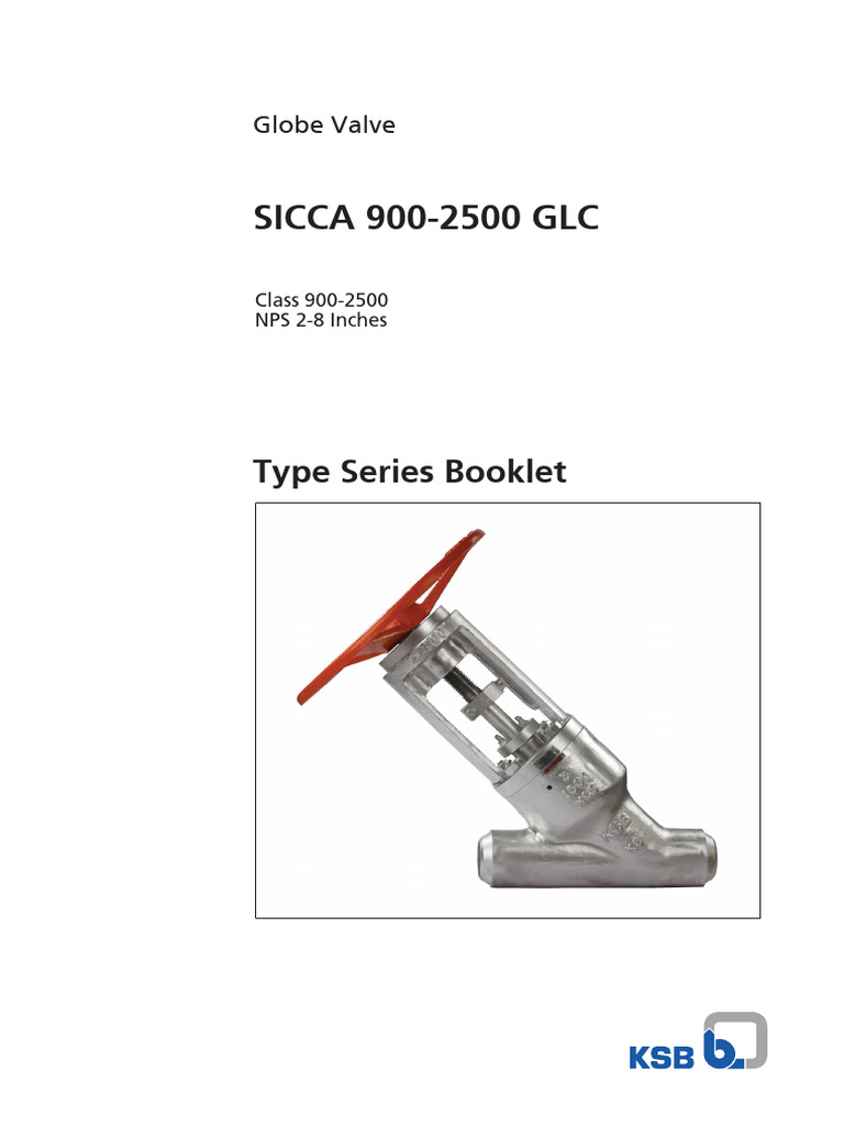 Sicca 900-2500 GLC 7242.1 - 14 | PDF | Valve | Mechanical Engineering
