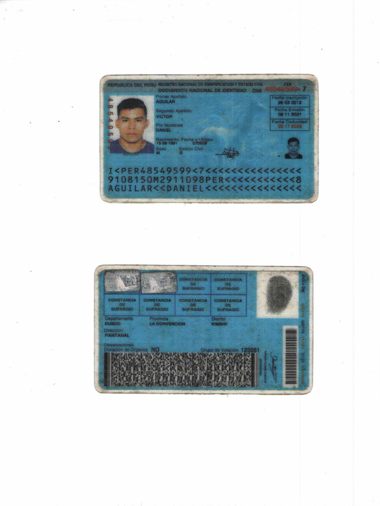 DNI_AGUILAR VICTOR DANIEL_AYUDANTE | PDF