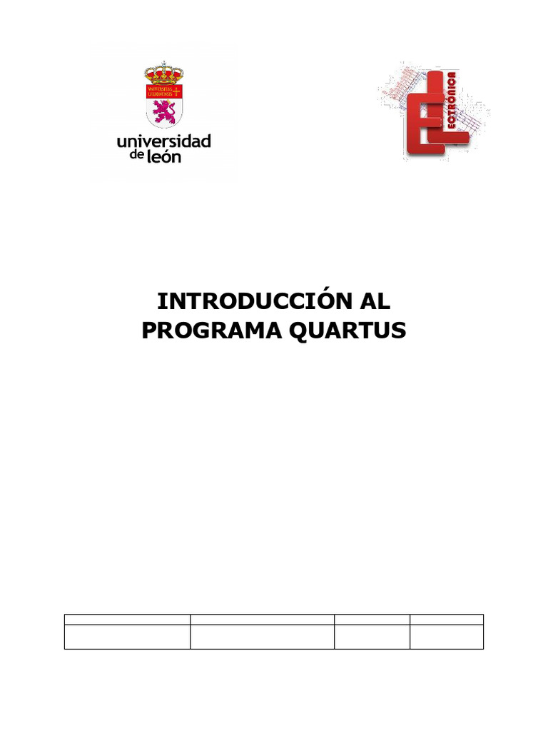 Manual Quartus | PDF | Arreglos de compuertas lógicas programables en sitio | Vhdl