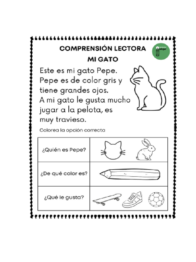 Comprension Lectora Pdf