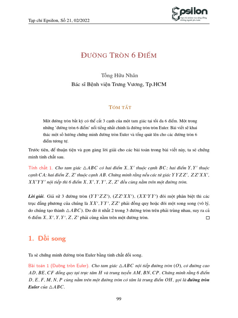 Six Points Circle | PDF