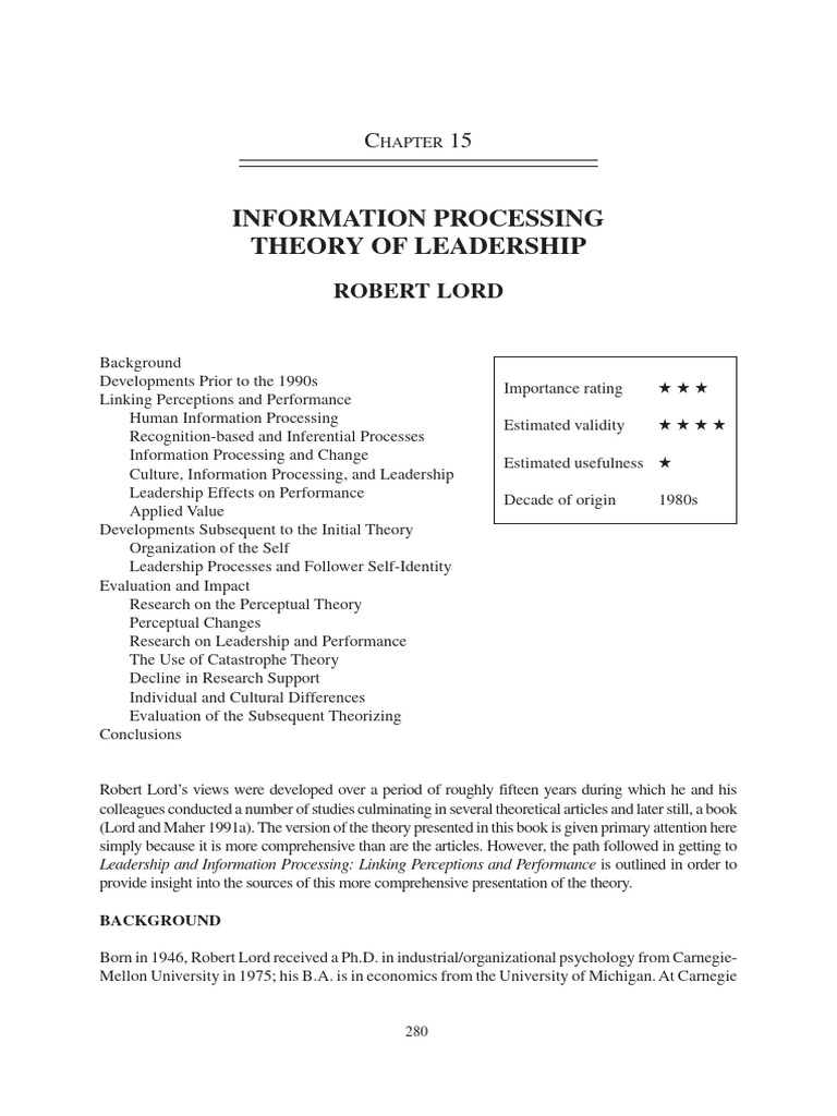 Chapter 15 - IPT | PDF | Leadership | Attitude (Psychology)