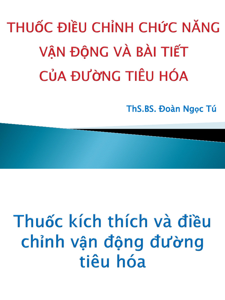 Thuoc Dieu Chinh Chuc Nang Tieu Hoa | PDF