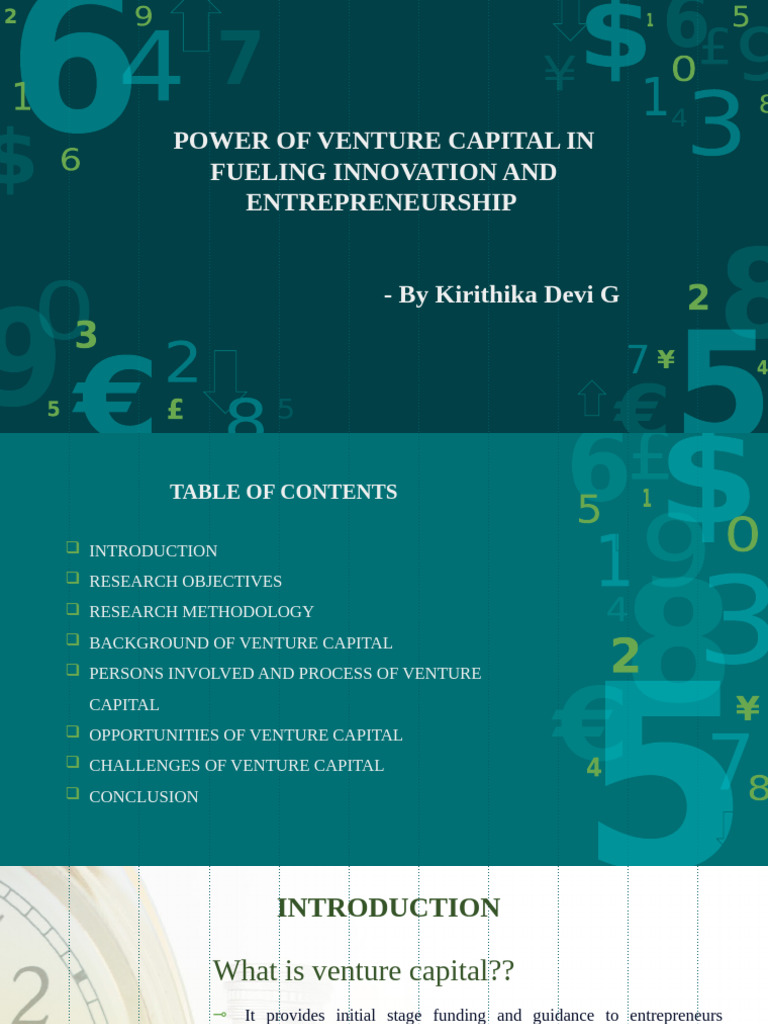 Power of Venture Capital in Fueling Entrepreneurship and Innovation ...