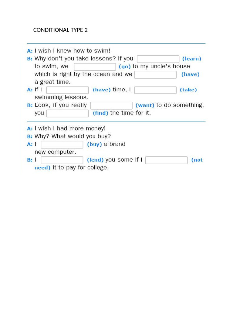 Conditional Type 2 | PDF