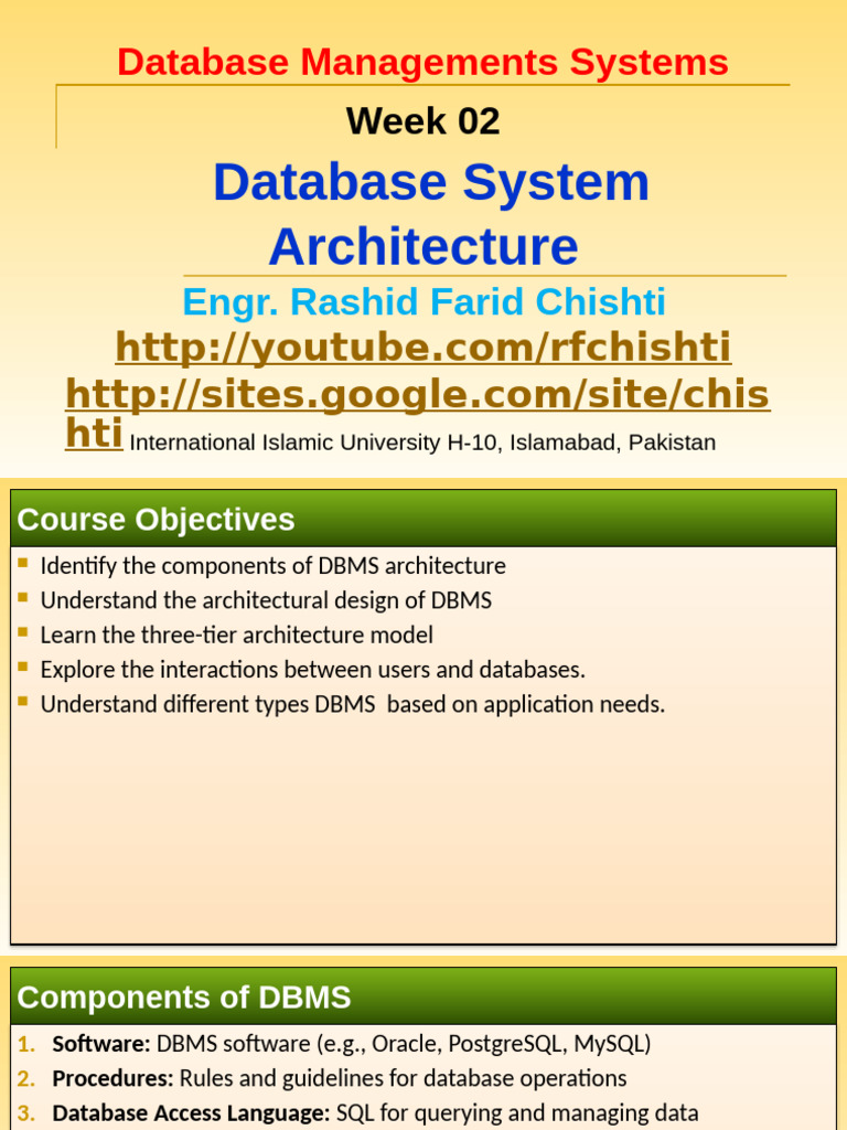 Week 02 - Database System Architecture | PDF | Databases | Web Application