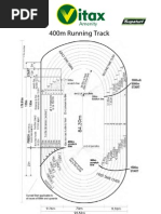 IAAF 400M Standard Track | PDF | Track And Field | Lane