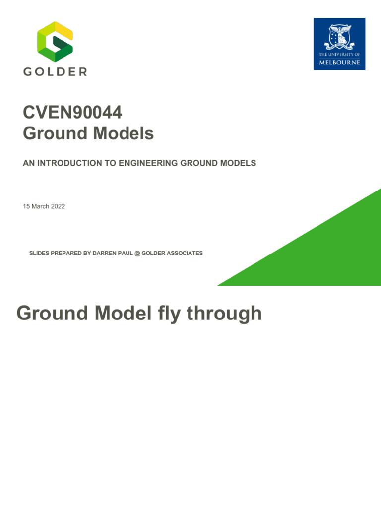 Introduction to Ground Models in Engineering | PDF | Engineering ...