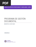 Programa de Gestión Documental - RNEC | PDF | Gestión de registros | Planificación
