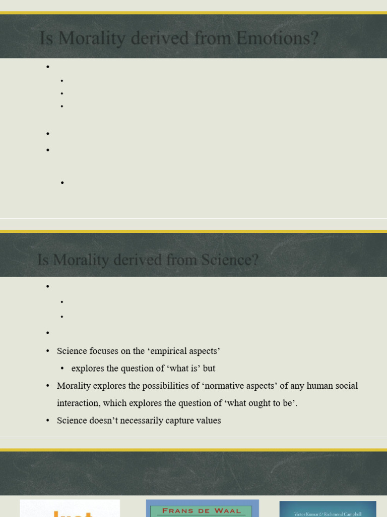 Week 2 Slides - C0dae759 f2d3 4ca9 Bb85 Afe41c390d75 | PDF | Morality | Emotions