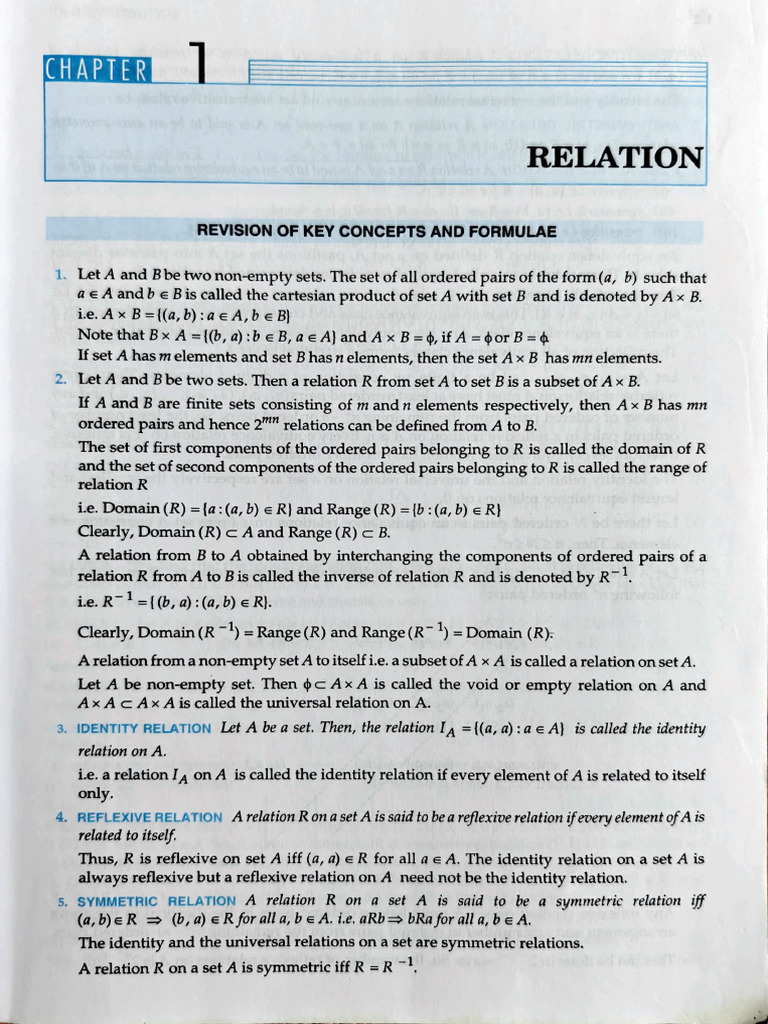Relation Worksheet 2025 | PDF | Mathematical Concepts | Mathematical ...