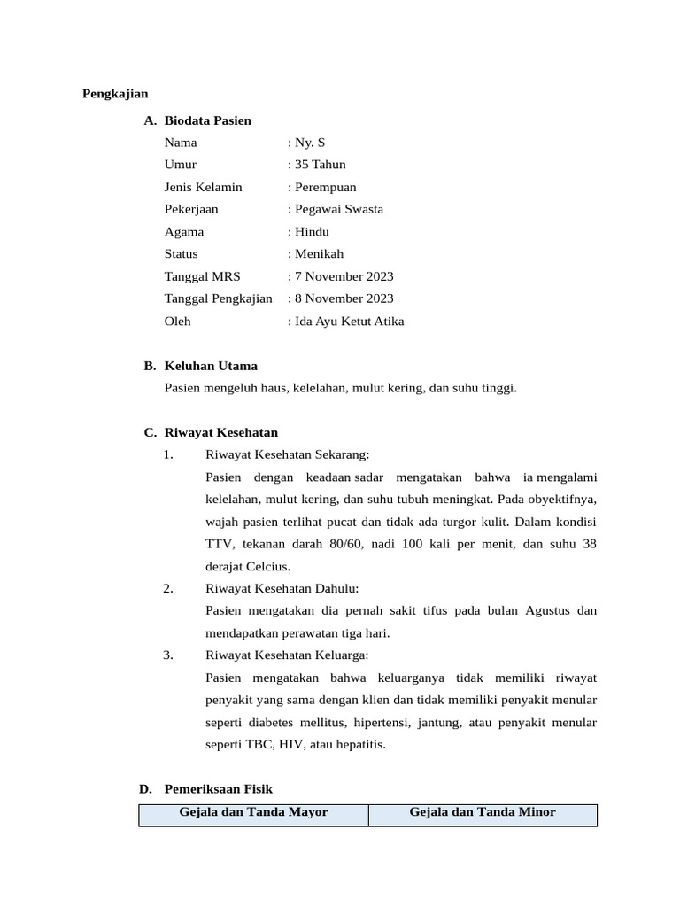 Contoh Kasus Askep | PDF