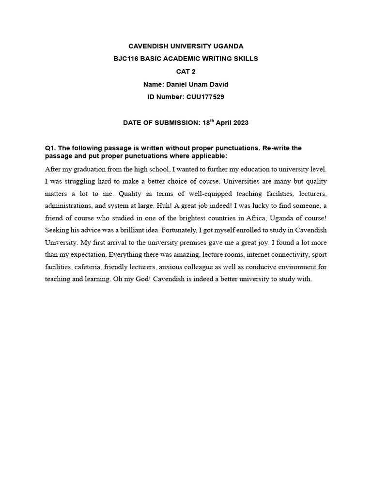 Basic Academic Writing Skills | PDF