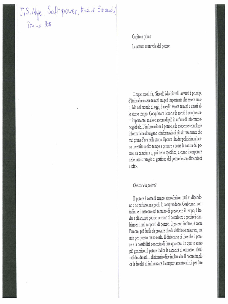 Nye Soft Power (Politica e Potere) Edit | PDF