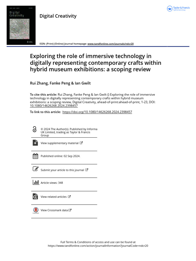 Exploring The Role of Immersive Technology in Digitally Representing ...