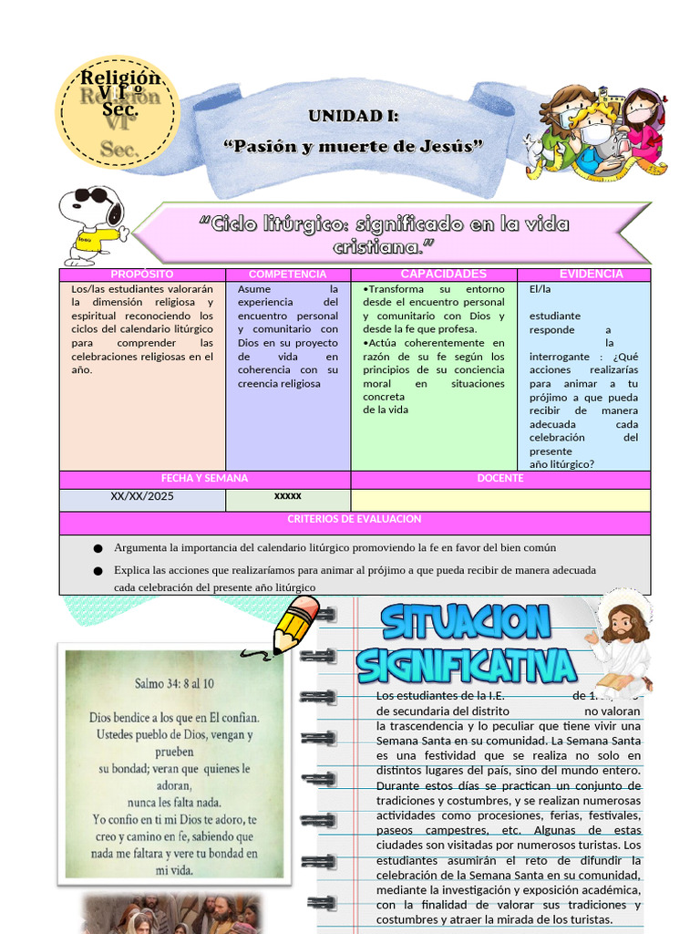 Ficha de Actividad S1 (U1) Ciclo VI (1°2°) - RELIGIÓN | PDF | Navidad | Adviento