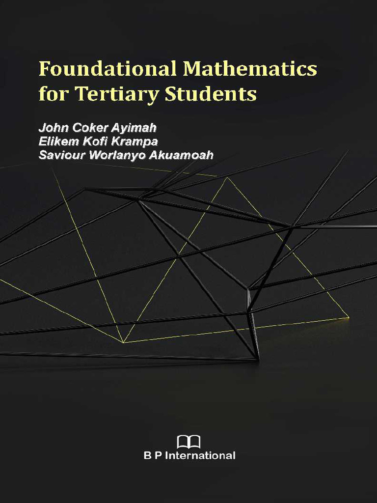 Foundational Mathematics For Tertiary ST | PDF | Set (Mathematics ...