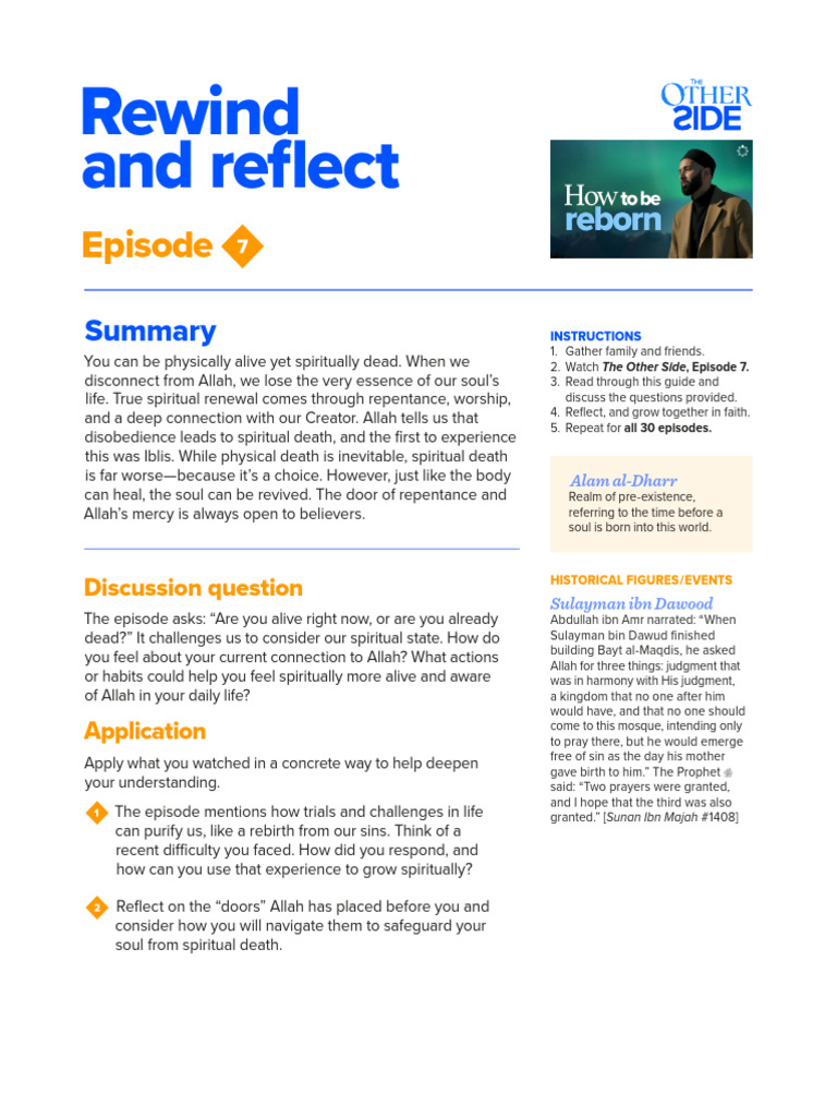 Reviving the Soul: Spiritual Renewal Guide | PDF | God In Islam ...