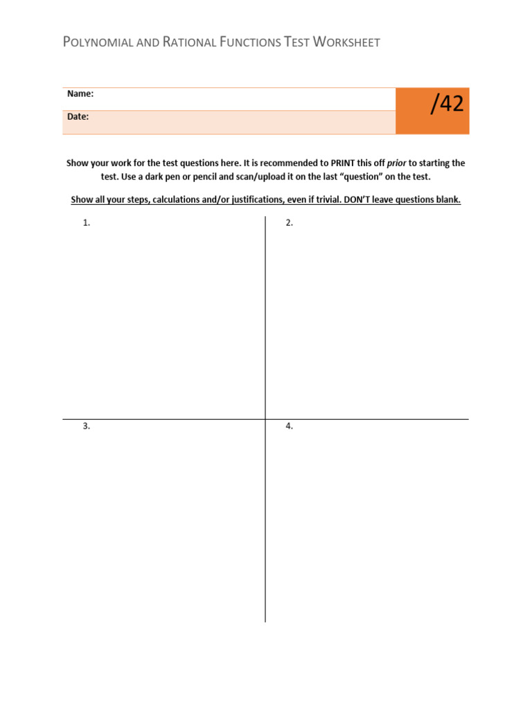 Polynomial_and_Rational_Functions_-_Written_Work | PDF