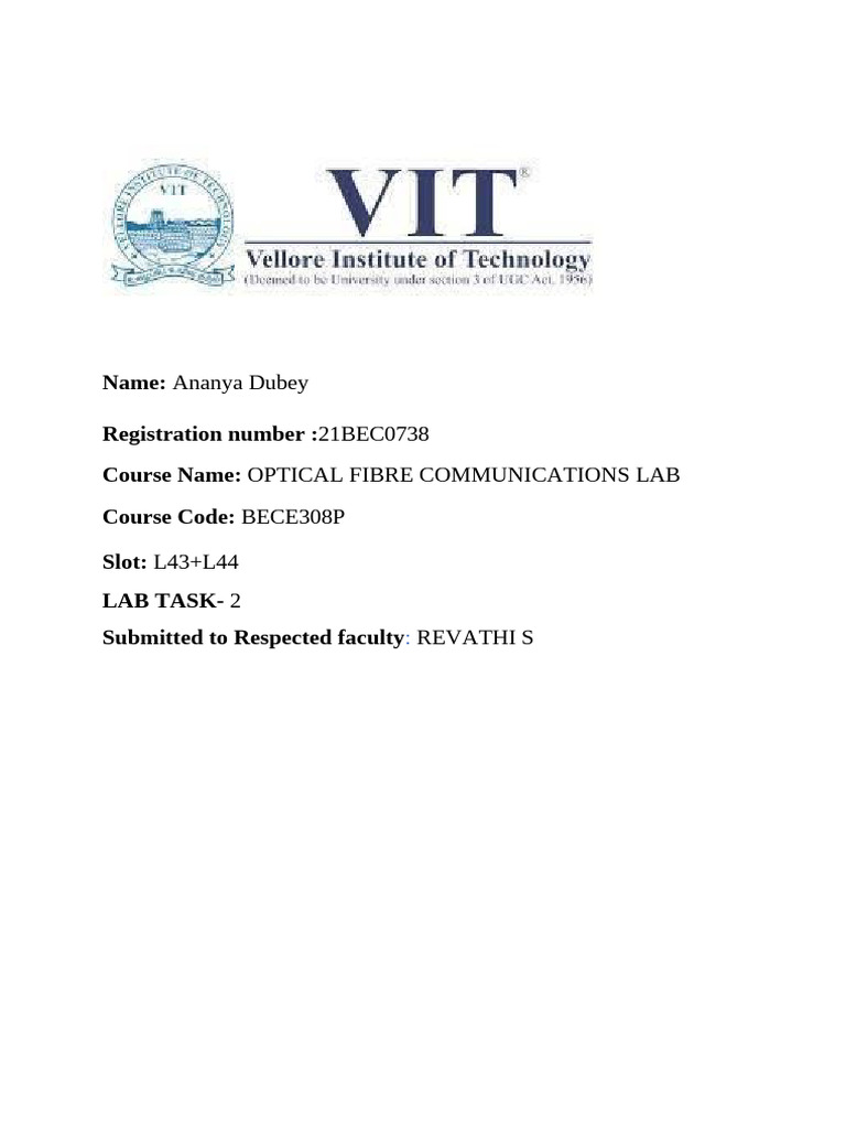 21bec0738 (Optical Lab Task 2) | PDF