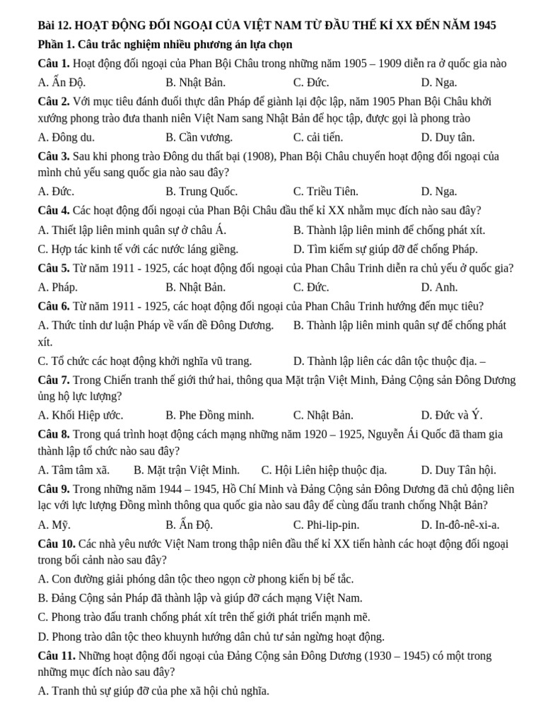 Bài 12,13 Lop 12T1 | PDF