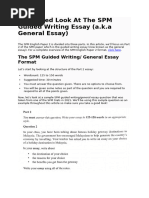 The SPM Guided Writing | PDF | Essays | Reason