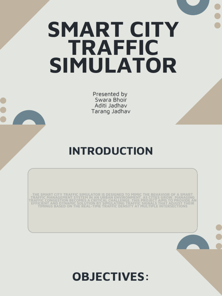 Smart City Traffic Simulator | PDF