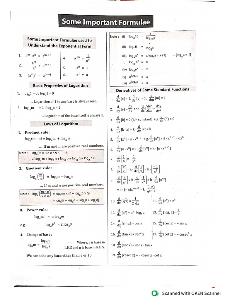 All Formulas | PDF