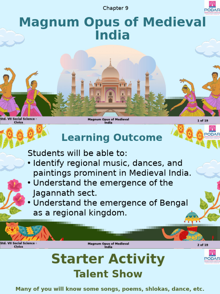 PPT2 - CB - VII - SSC - Magnum Opus in Medieval India | PDF | Paintings ...