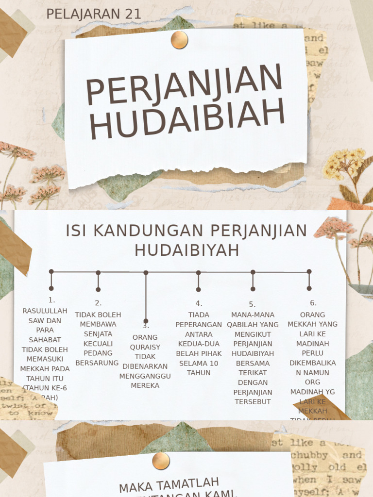 Perjanjian Hudaibiah: Isi dan Ketentuan | PDF