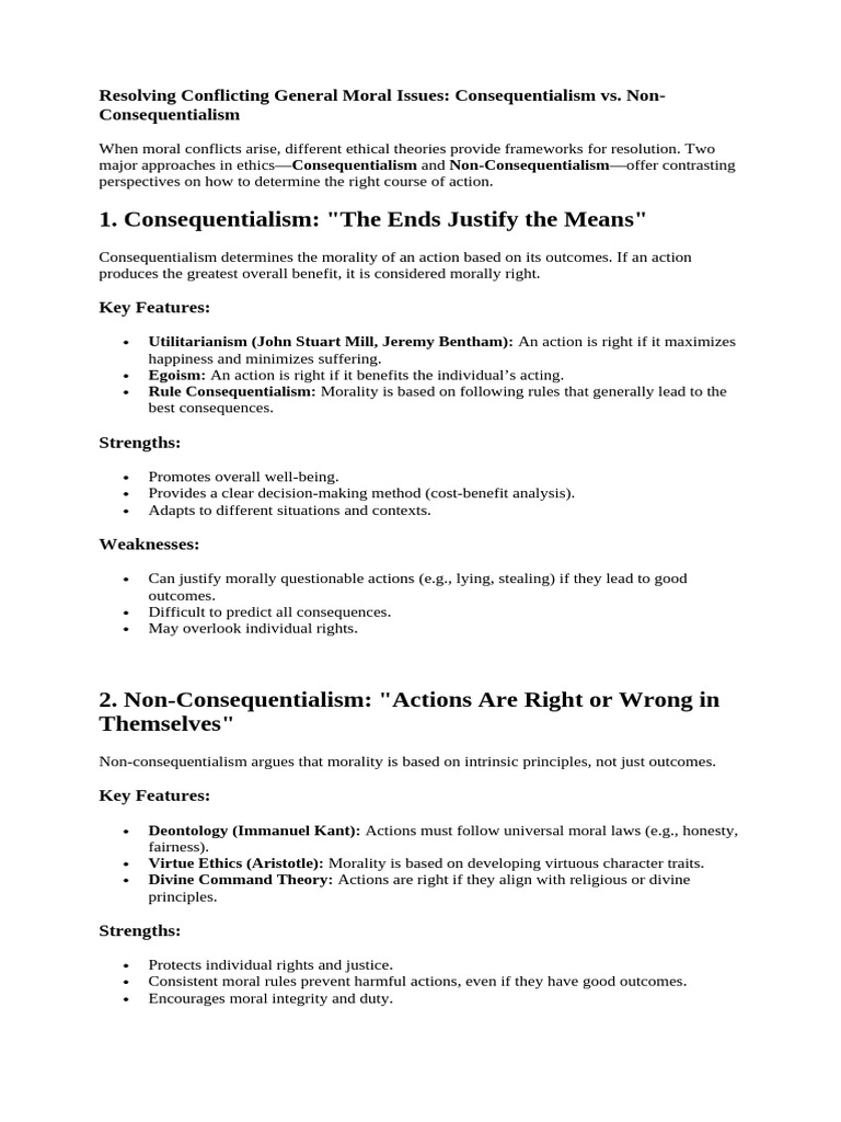 Week 5 Moral Issues | PDF | Morality | Utilitarianism