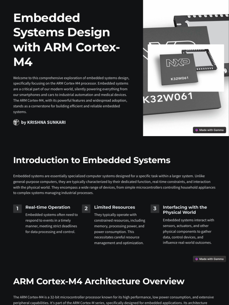 Embedded Systems Design With ARM Cortex M4 | PDF | Embedded System | Microcontroller