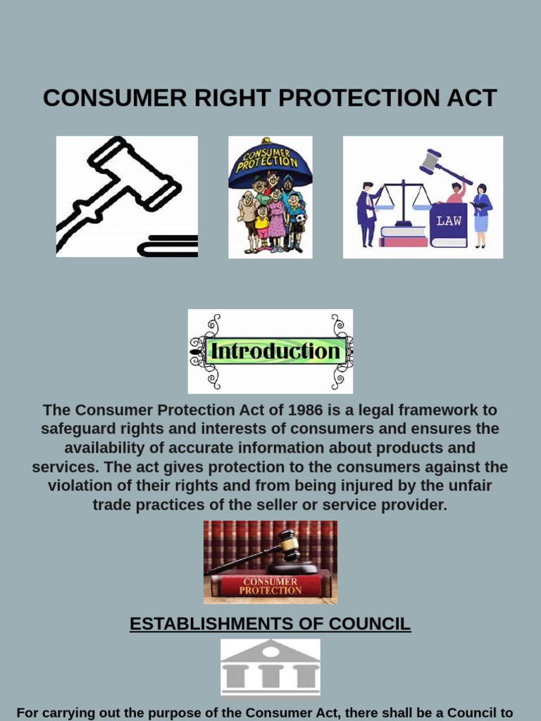 Consumer Protection Act Overview | PDF | Fine (Penalty) | Complaint