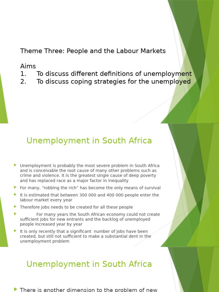 Introduction To Labour Studies Theme Three | PDF | Unemployment ...