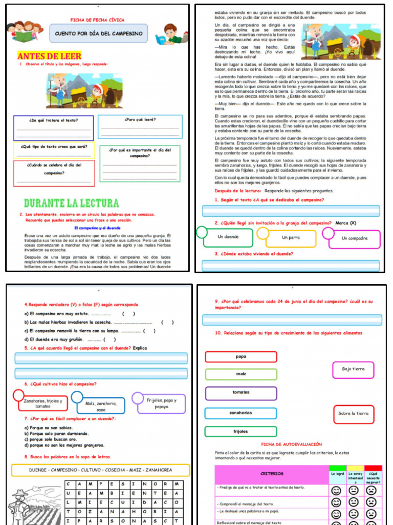 Fichas Miercoles 19 de Junio | PDF