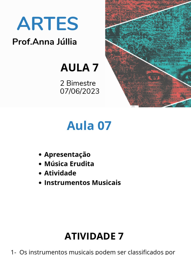 ARTE 1 o 2 Bimestre Aula 07 | PDF