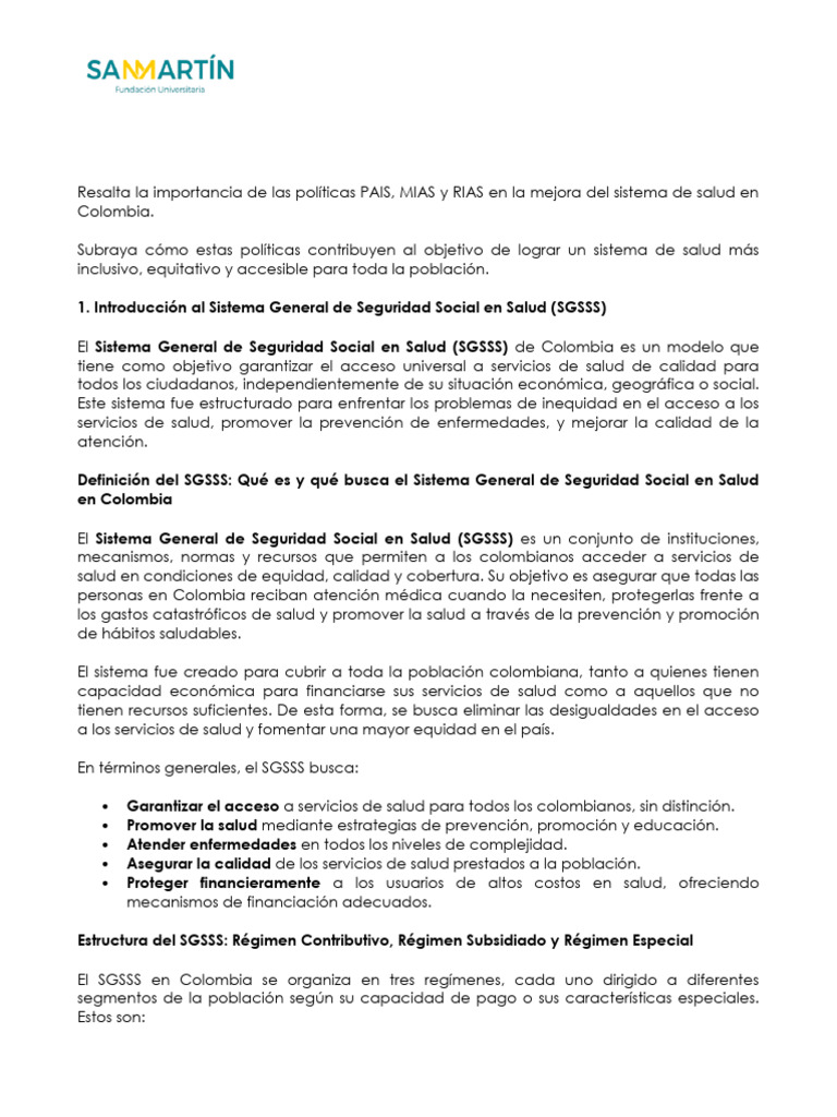 1 Guia Sgsss Pais Mias Rias 3280 | PDF | Cuidado de la salud | Hospital
