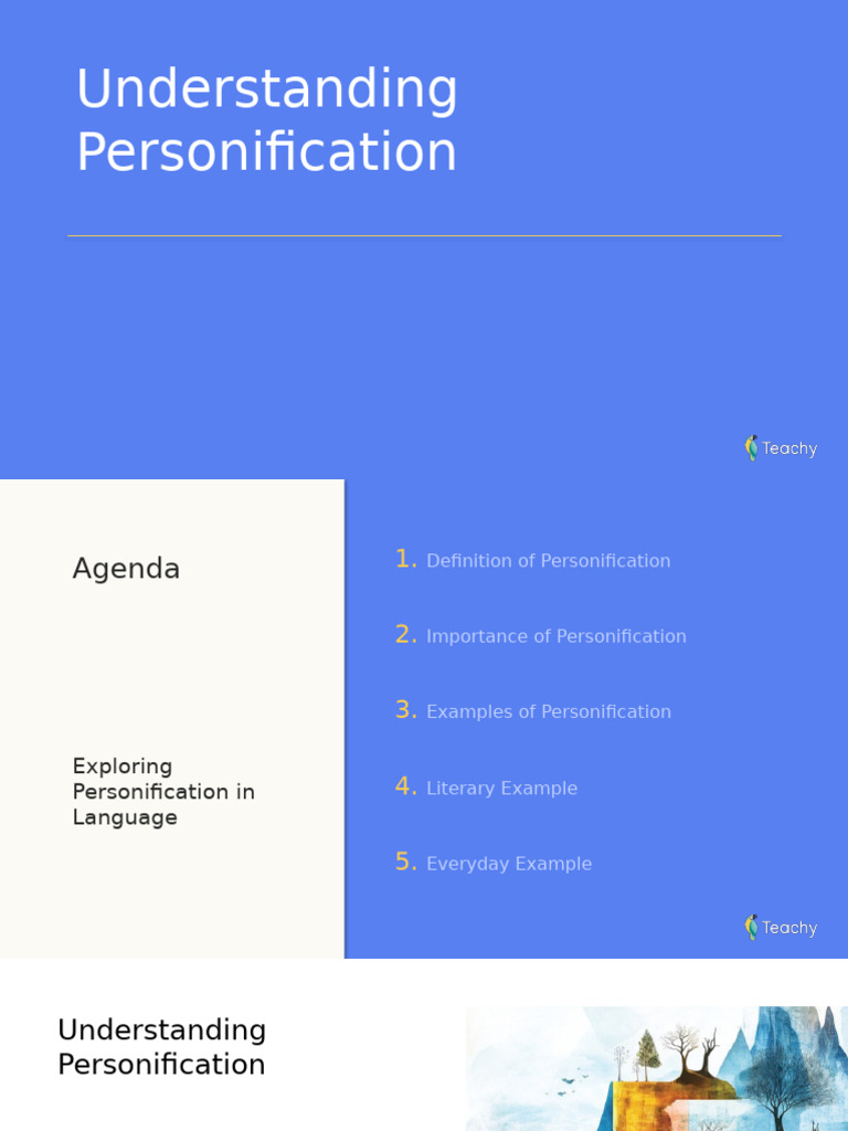 Exploring Personification in Language | PDF | Imagination | Concept