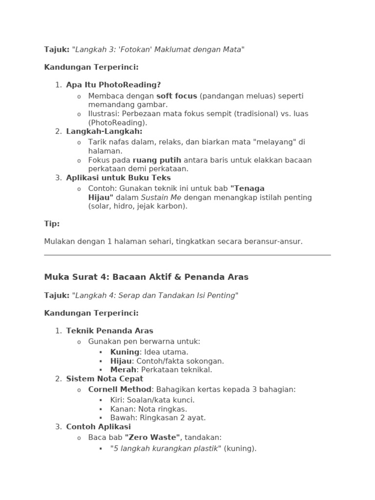 Teknik PhotoReading untuk Bacaan Efektif | PDF