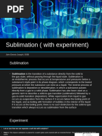 Camphor Sublimation Process Explained | PDF | Crystallization | Phase ...