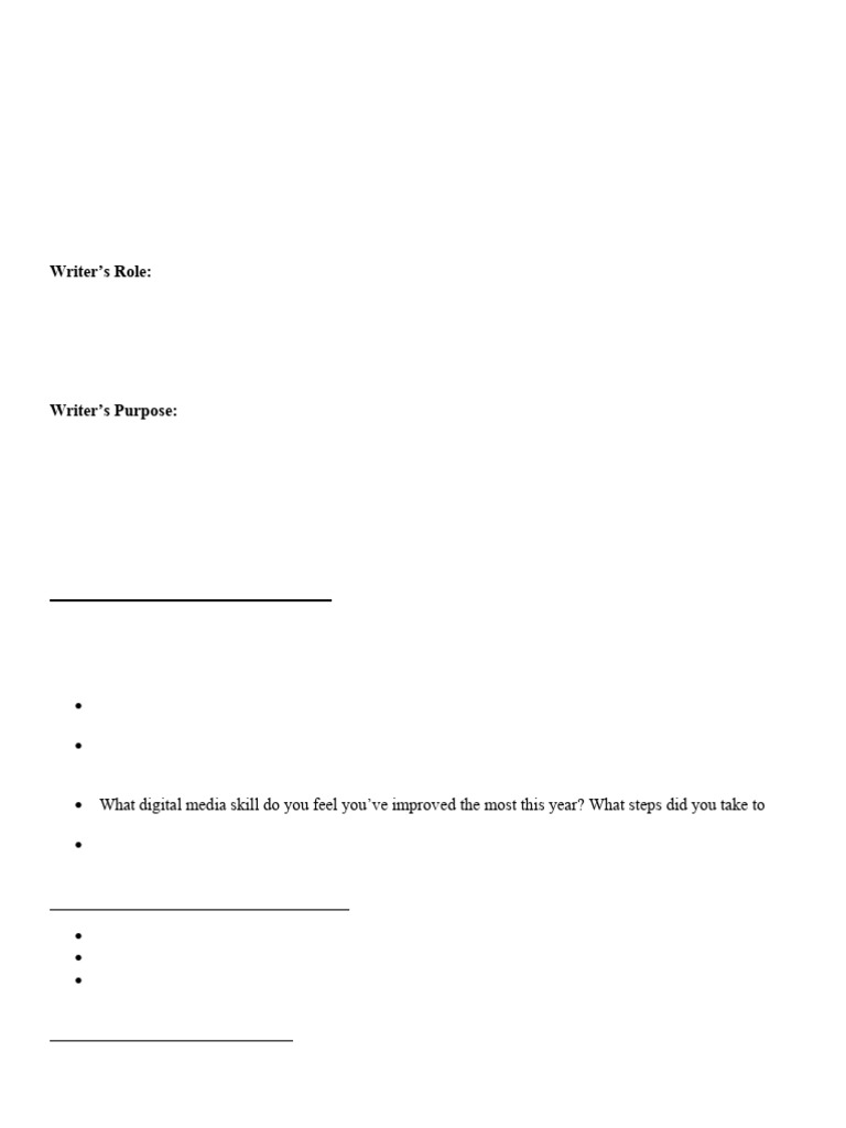 2024 12th Grade Mid-Year Self Reflection Assignment - Copy - Copy | PDF ...