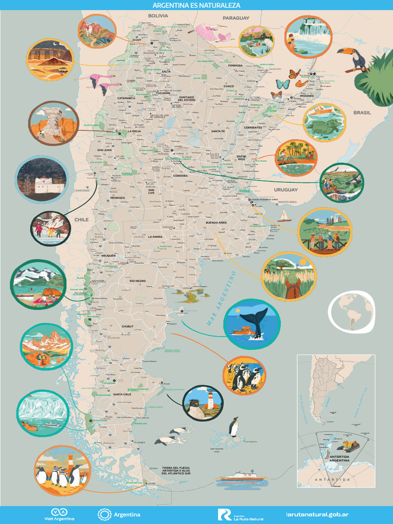 01.mapa Argentina | PDF | América del Sur | Argentina