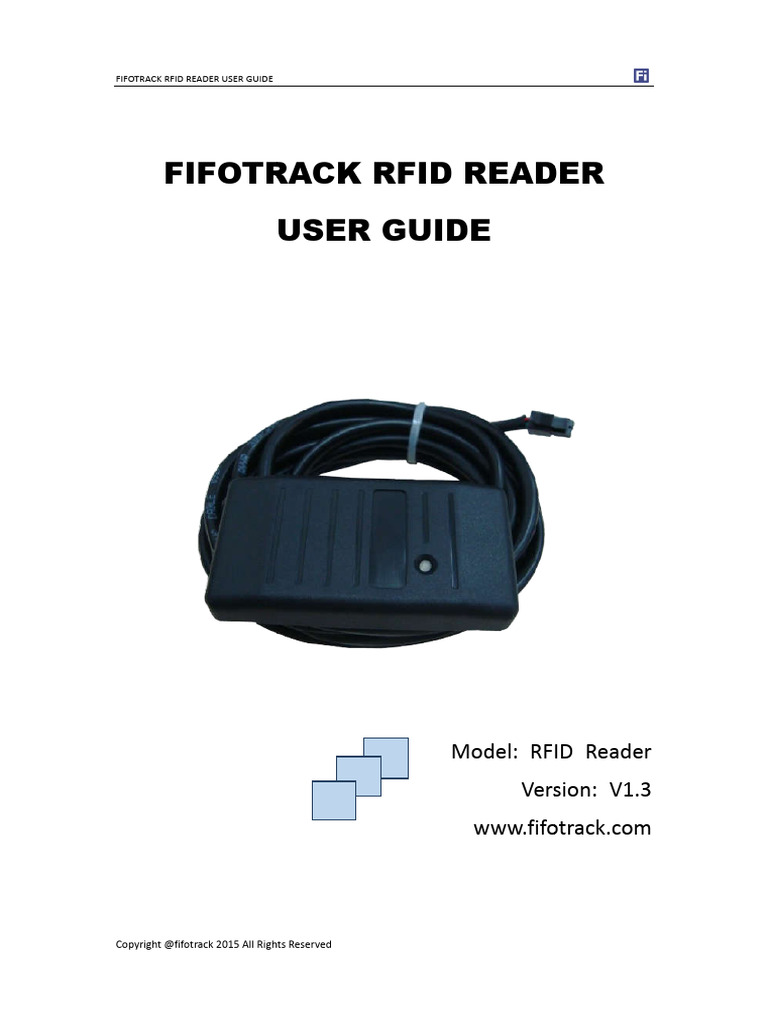 fifotrack RFID Reader User Guide V1.3 | PDF | Radio Frequency Identification | Electrical Connector