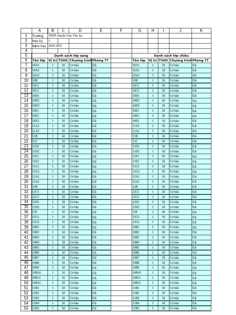 TKB 24 25 Từ 20.1.2025 | PDF