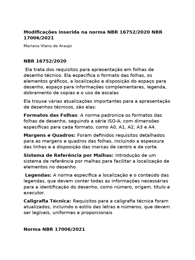 Atualizações nas Normas NBR 16752 e 17006 | PDF | Desenho técnico