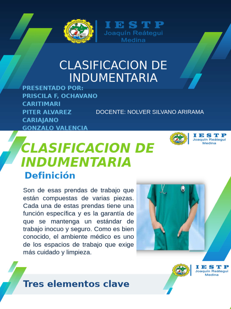 Clasificacio Indumental | PDF