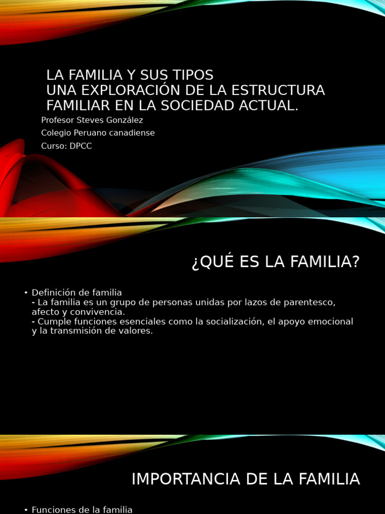 La Familia y Sus Tipos | PDF